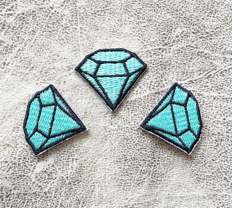 Set of 3 Diamond Iron on Patch Patches Diamond Patches Iron - Etsy