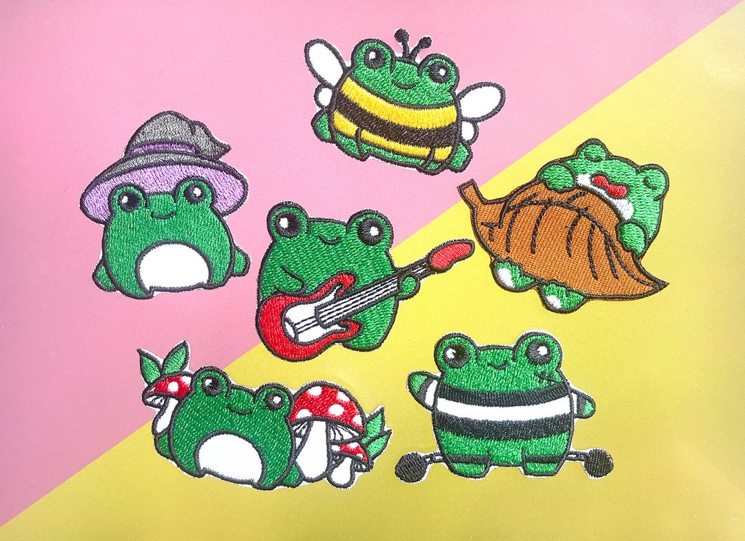Cute Frog Iron on Patch, Frog Patches, Frog Patches Iron on ...