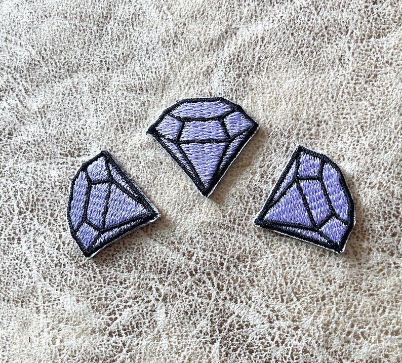 Set of 3 Diamond Iron on Patch Patches Diamond Patches Iron - Etsy