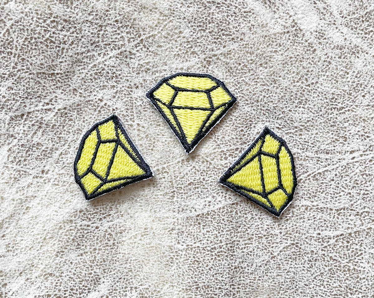 Set of 3 Diamond Iron on patch Patches Diamond Patches iron | Etsy