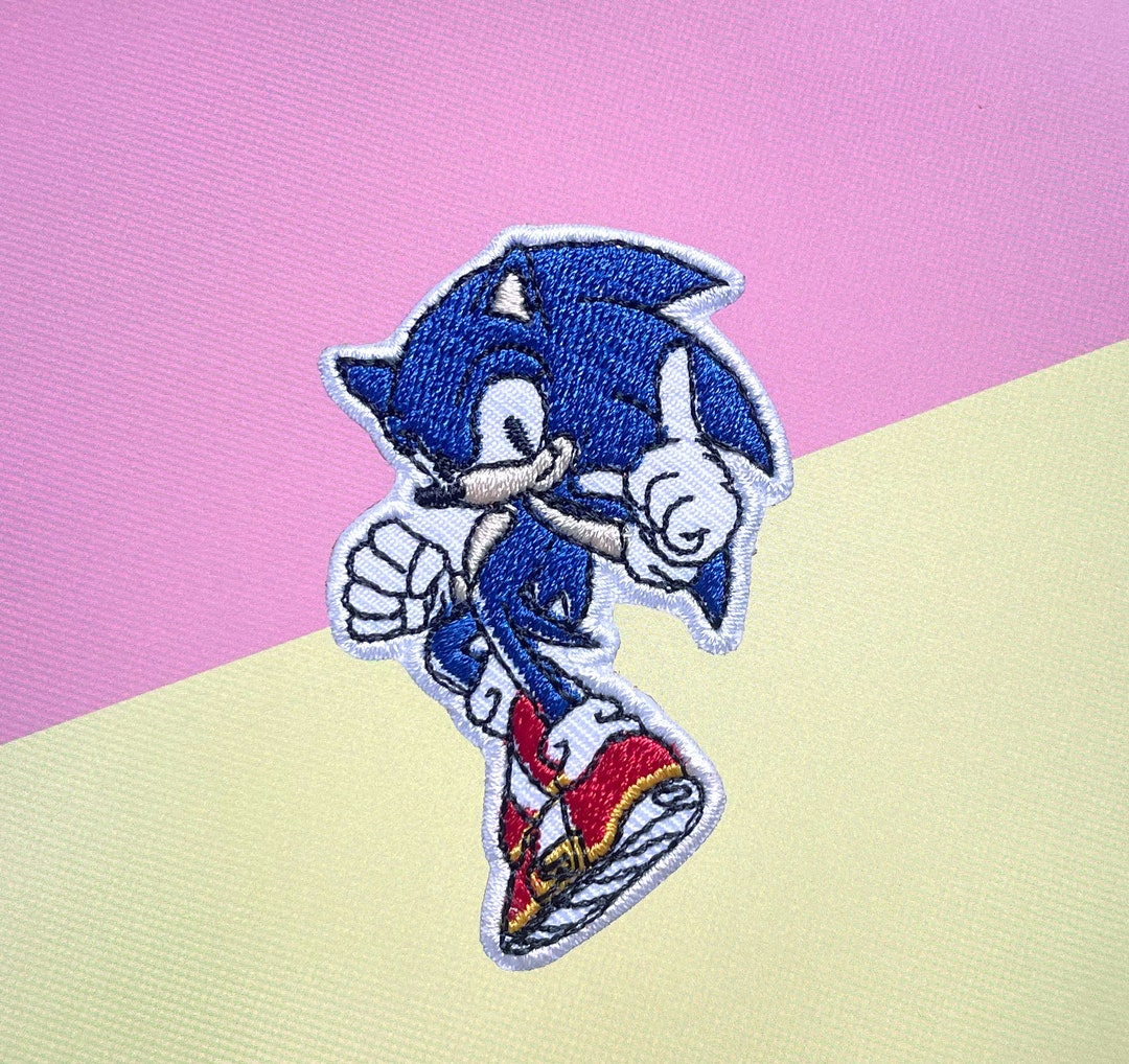 Sonic the Hedgehog Embroidered Iron-on Patch - Etsy