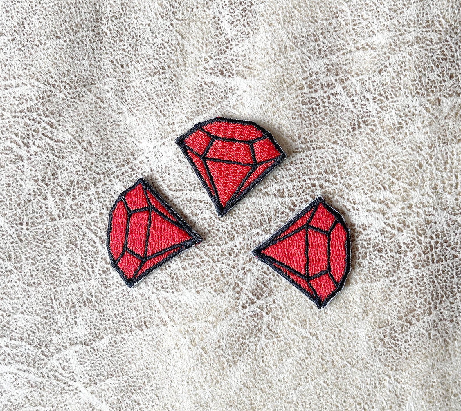 Set of 3 Diamond Iron on patch Patches Diamond Patches iron | Etsy