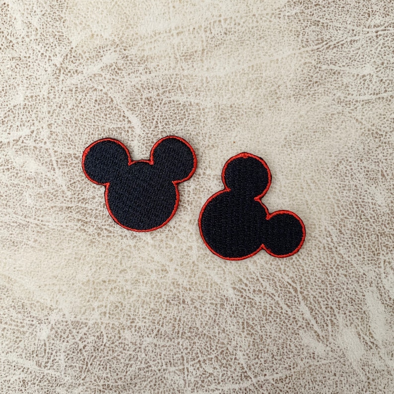 Mickey Patches Iron On Mickey Iron on Patches embroidered - Etsy