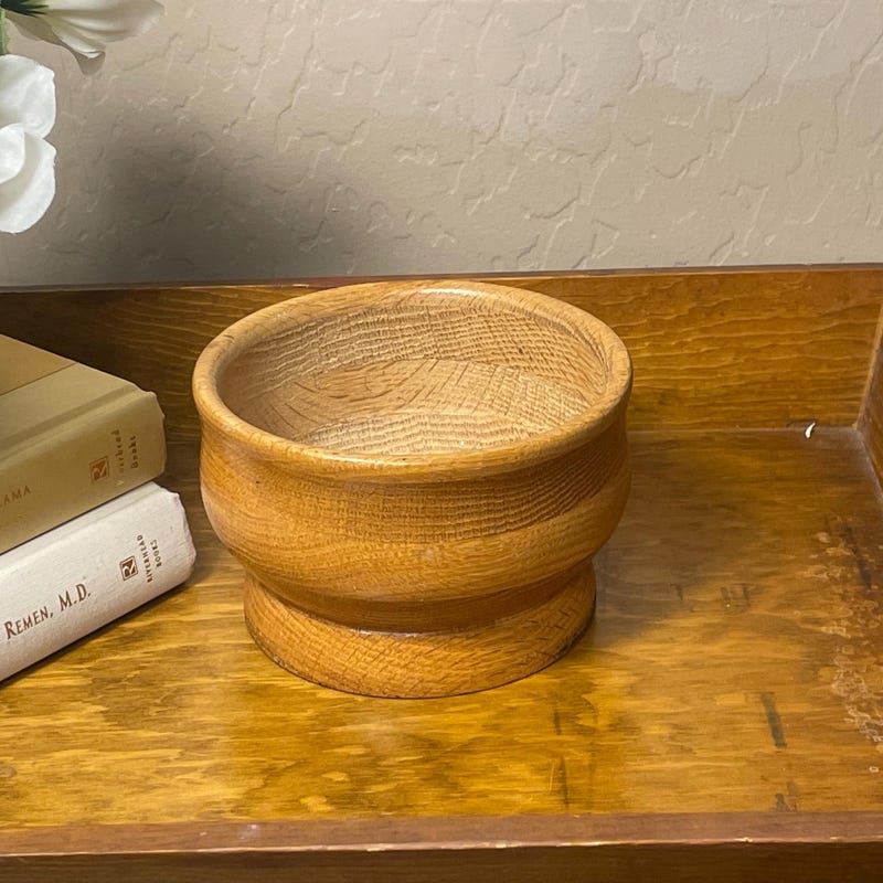 Wood Turned Pedestal Bowl - Etsy