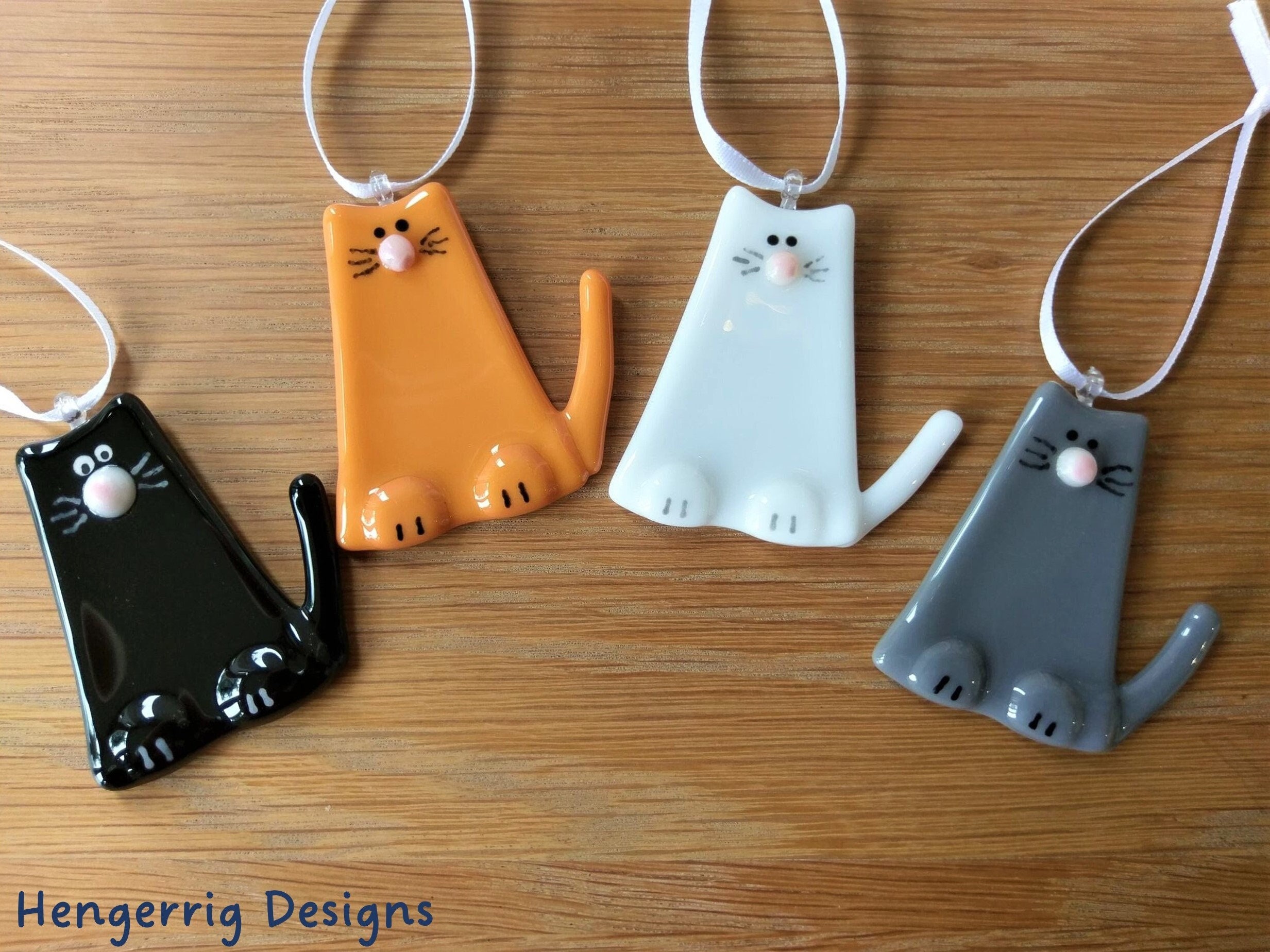 Fused Glass Cat - Etsy UK