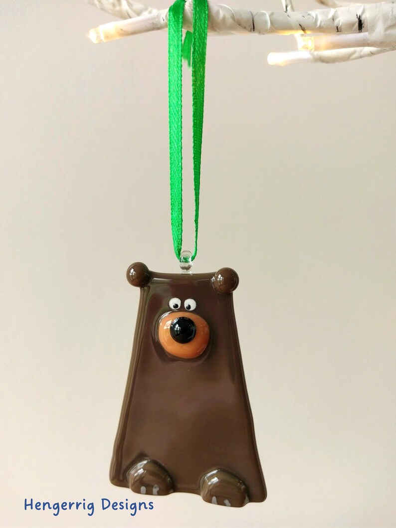 Fused Glass Bears - Etsy UK