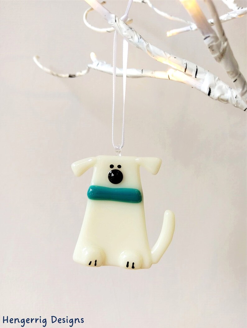 Fused Glass Dog - Etsy UK
