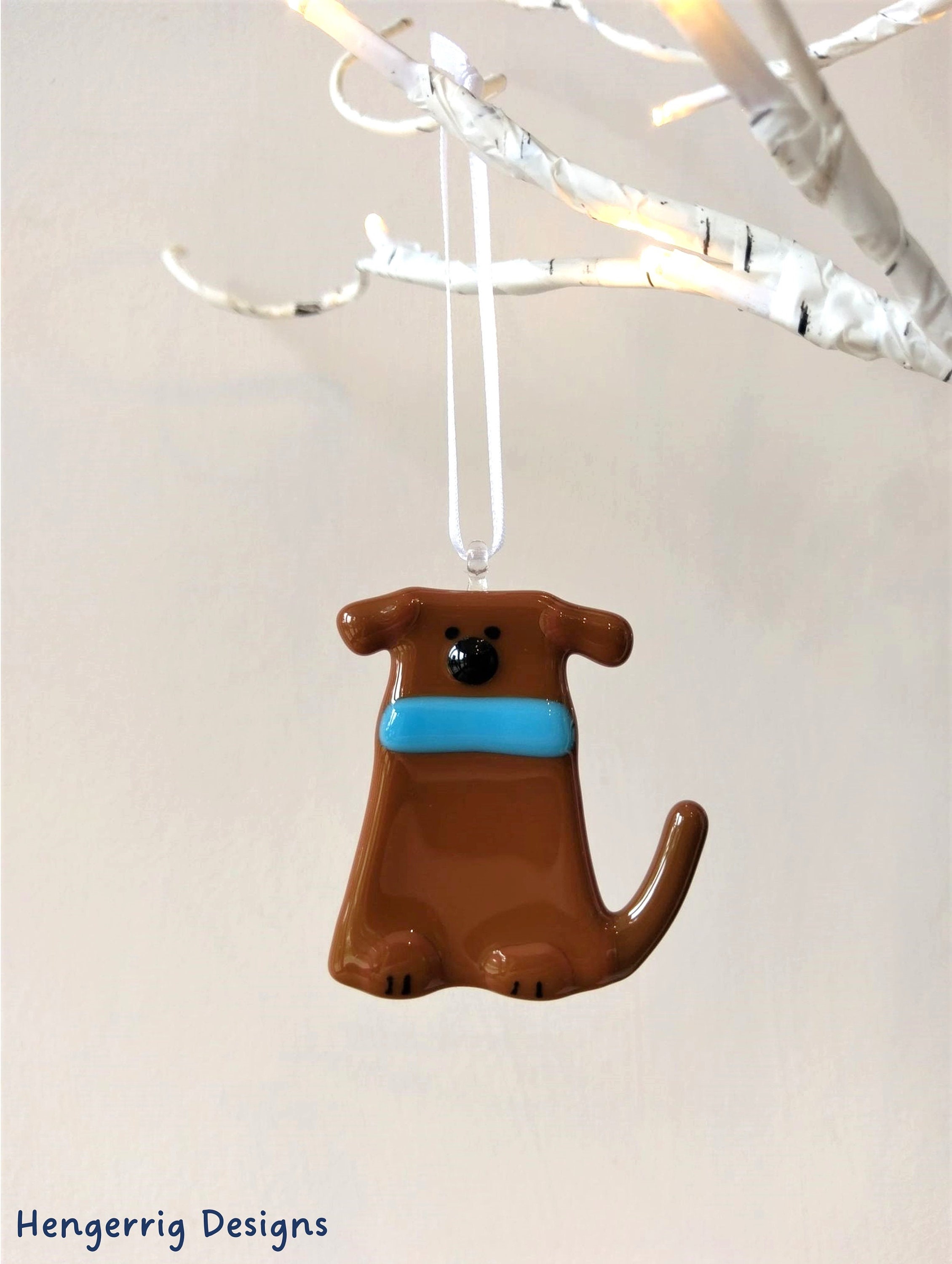 Fused Glass Dog - Etsy UK