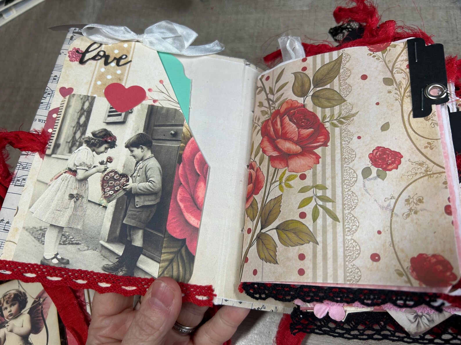 Super Chunky Valentines Junk Journal Scrapbook, Gift - Etsy