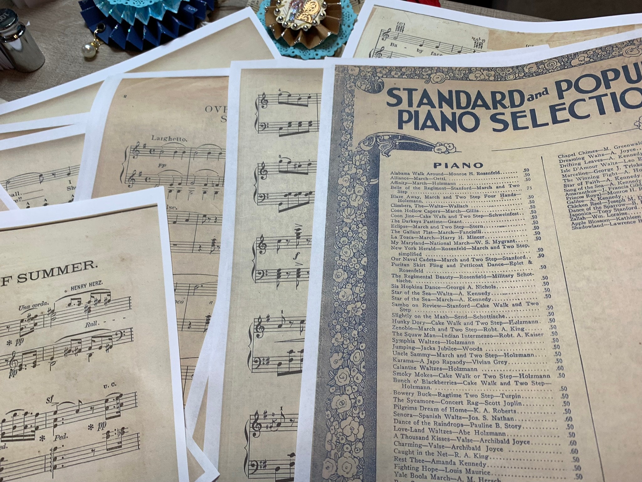 Digital Download 1800's Aged Vintage Complete Sheet Music Collection ...