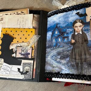 Wednesday Addams Family Gothic Junk Journal With Folio - Etsy