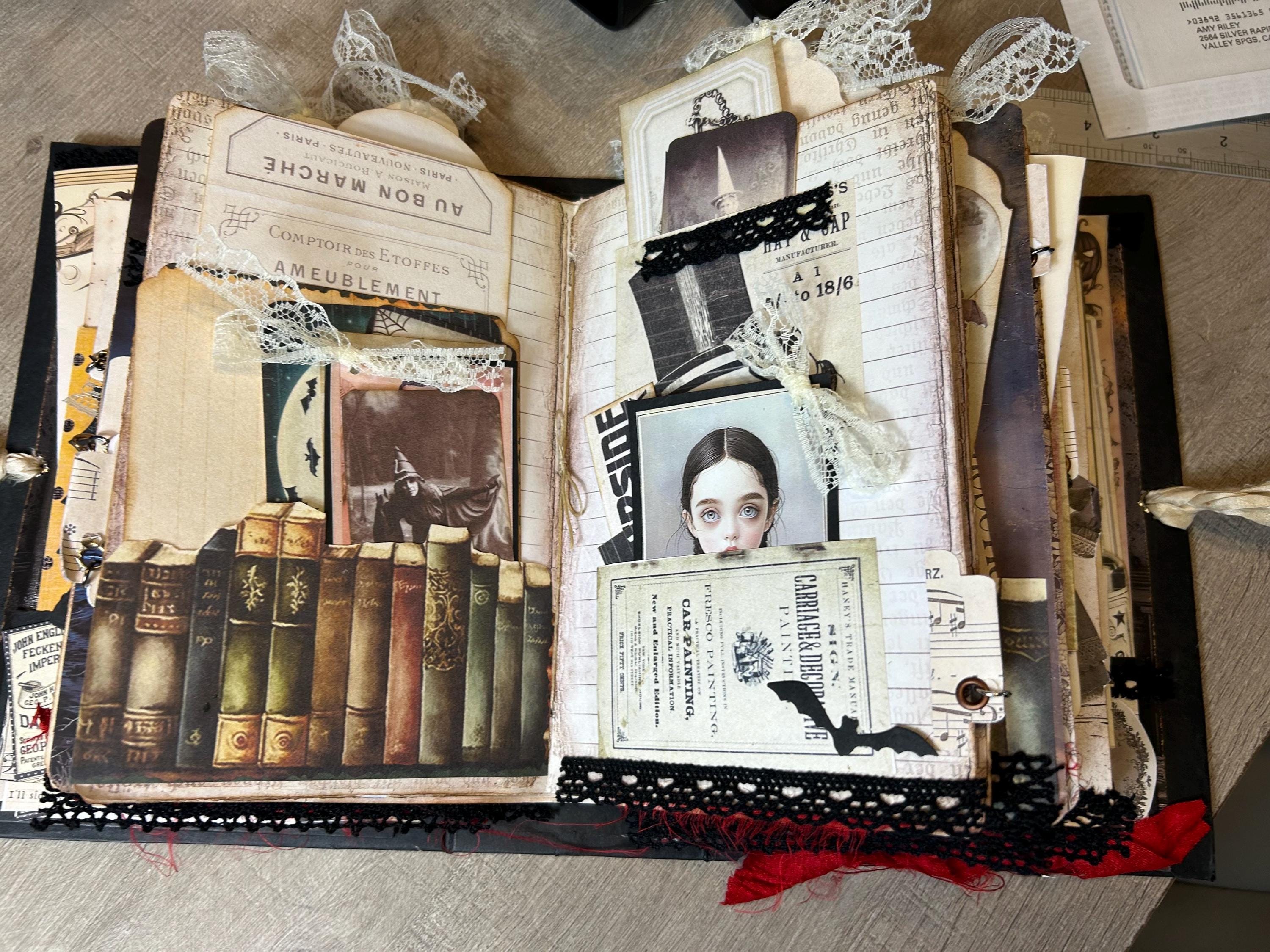 Wednesday Addams Family Gothic Junk Journal With Folio - Etsy