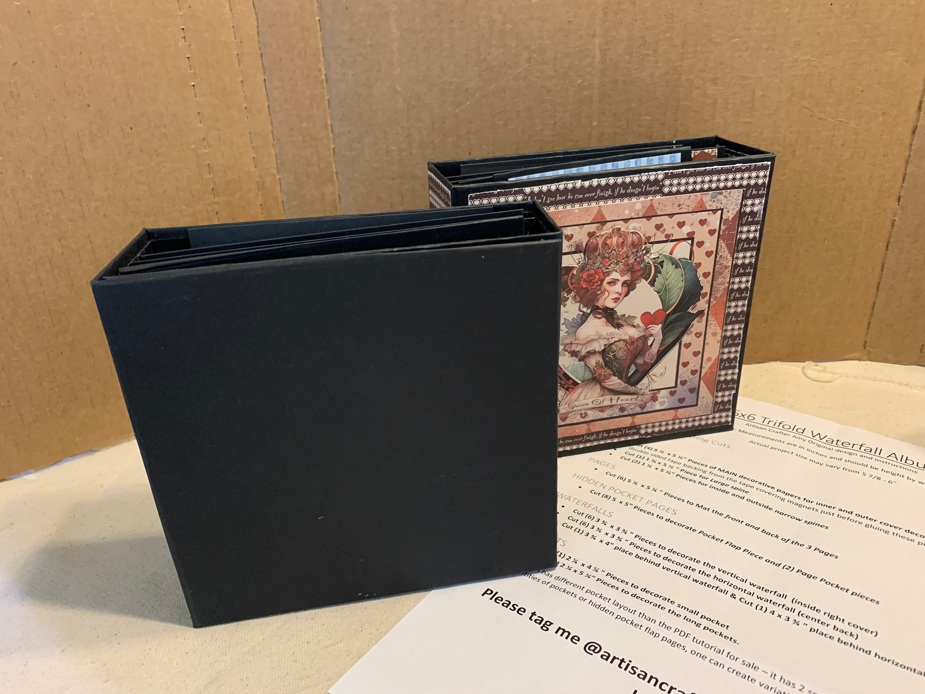 Blank Scrapbook Mini Album 6x6 Trifold DIY Journal Free Shipping - Etsy