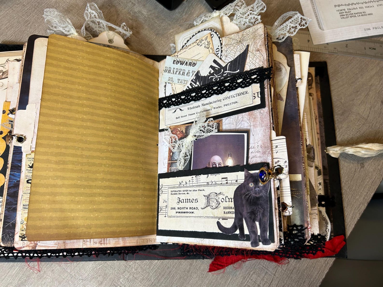 Wednesday Addams Family Gothic Junk Journal With Folio - Etsy