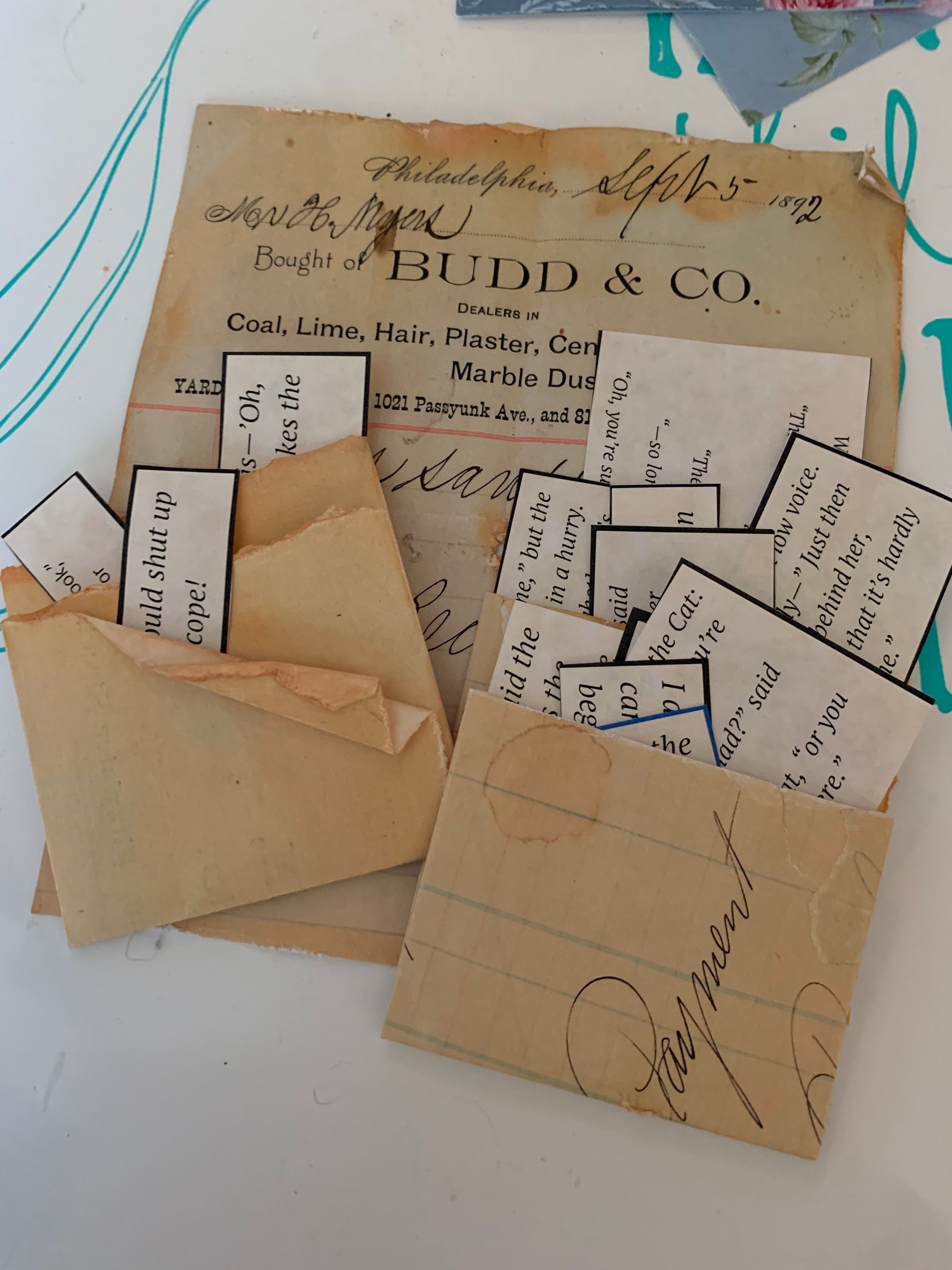 Digital Download 1880's 1890's Vintage Documents Front and Back ...