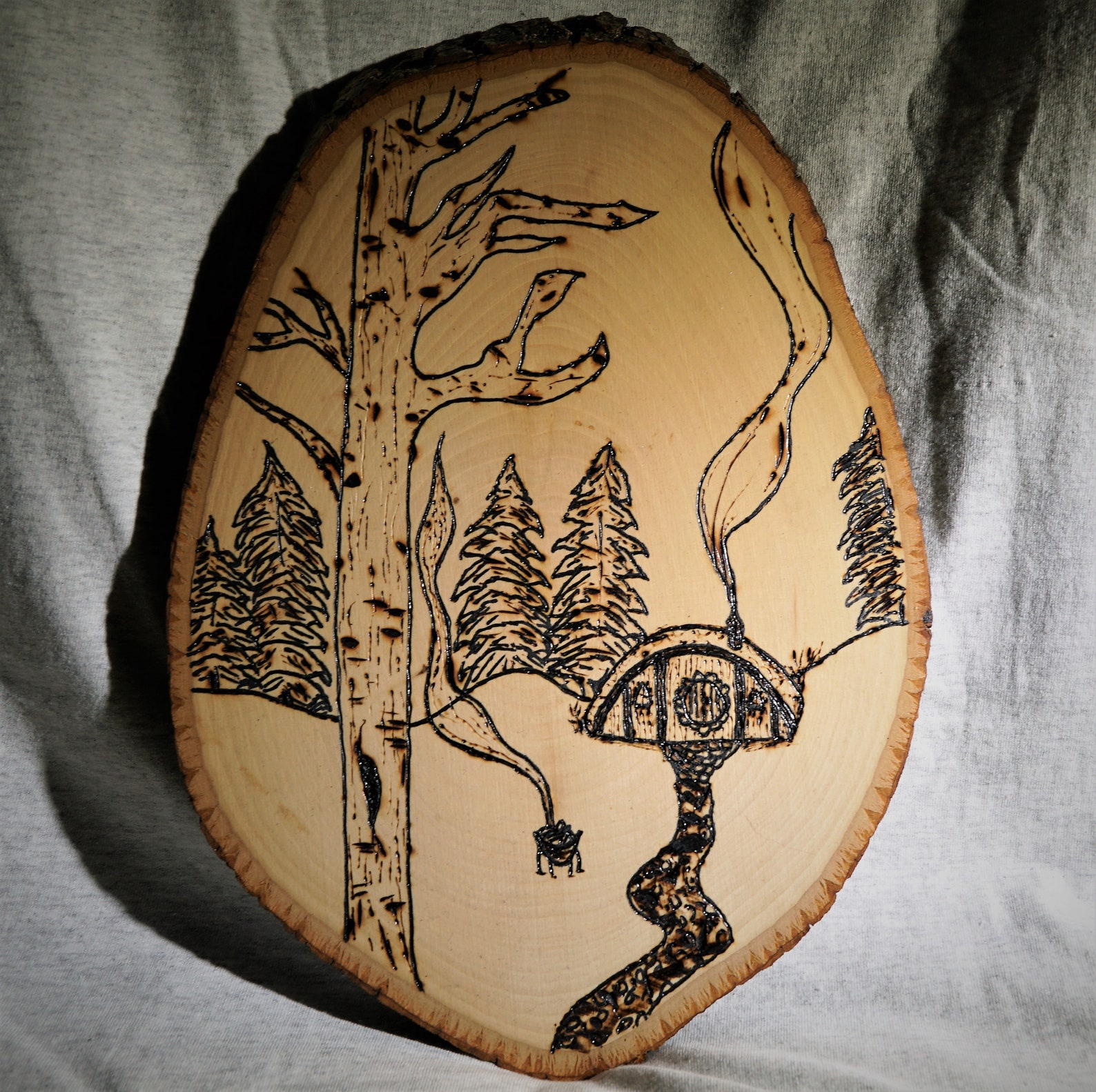 Wood Burning, Hobbit House, Cabin Décor, Fantasy, Hobbit, Nature - Etsy