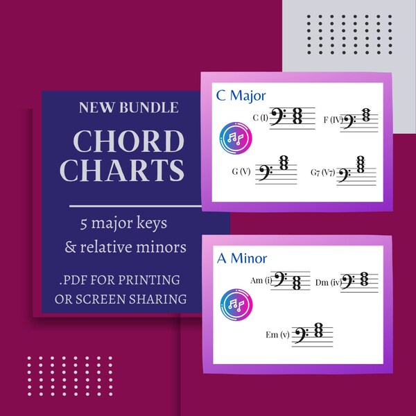 Printable Bass Clef Chart - Etsy