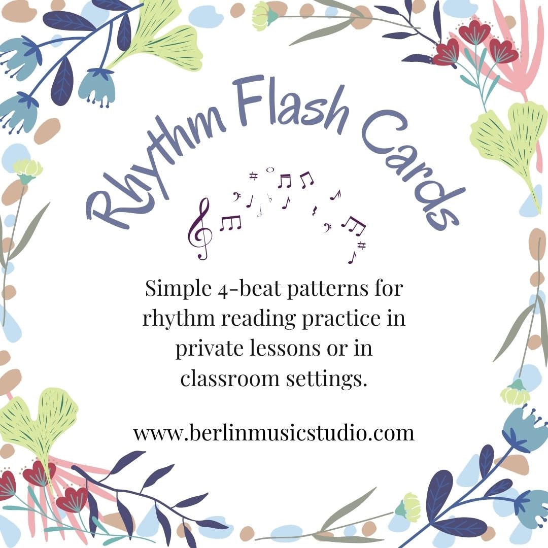 Spring Rhythm Flash Cards - Etsy