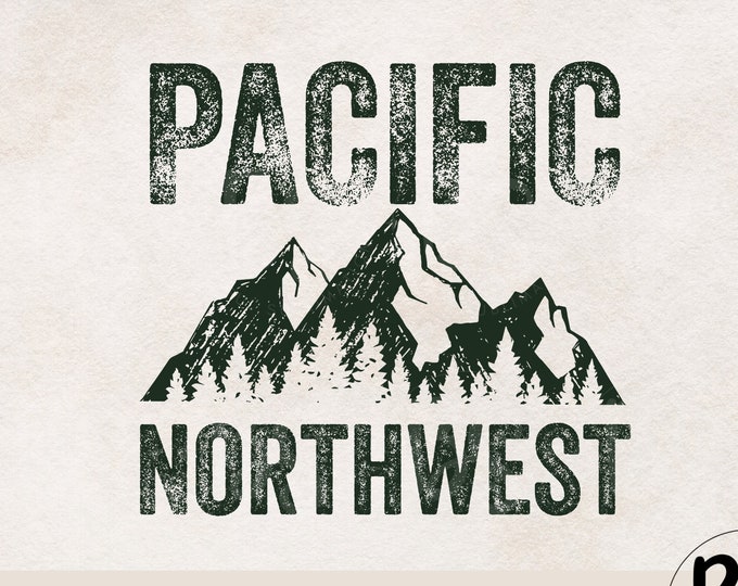 NORTHWEST Doodle Letters Transparent Background Sublimation PNG and SVG ...