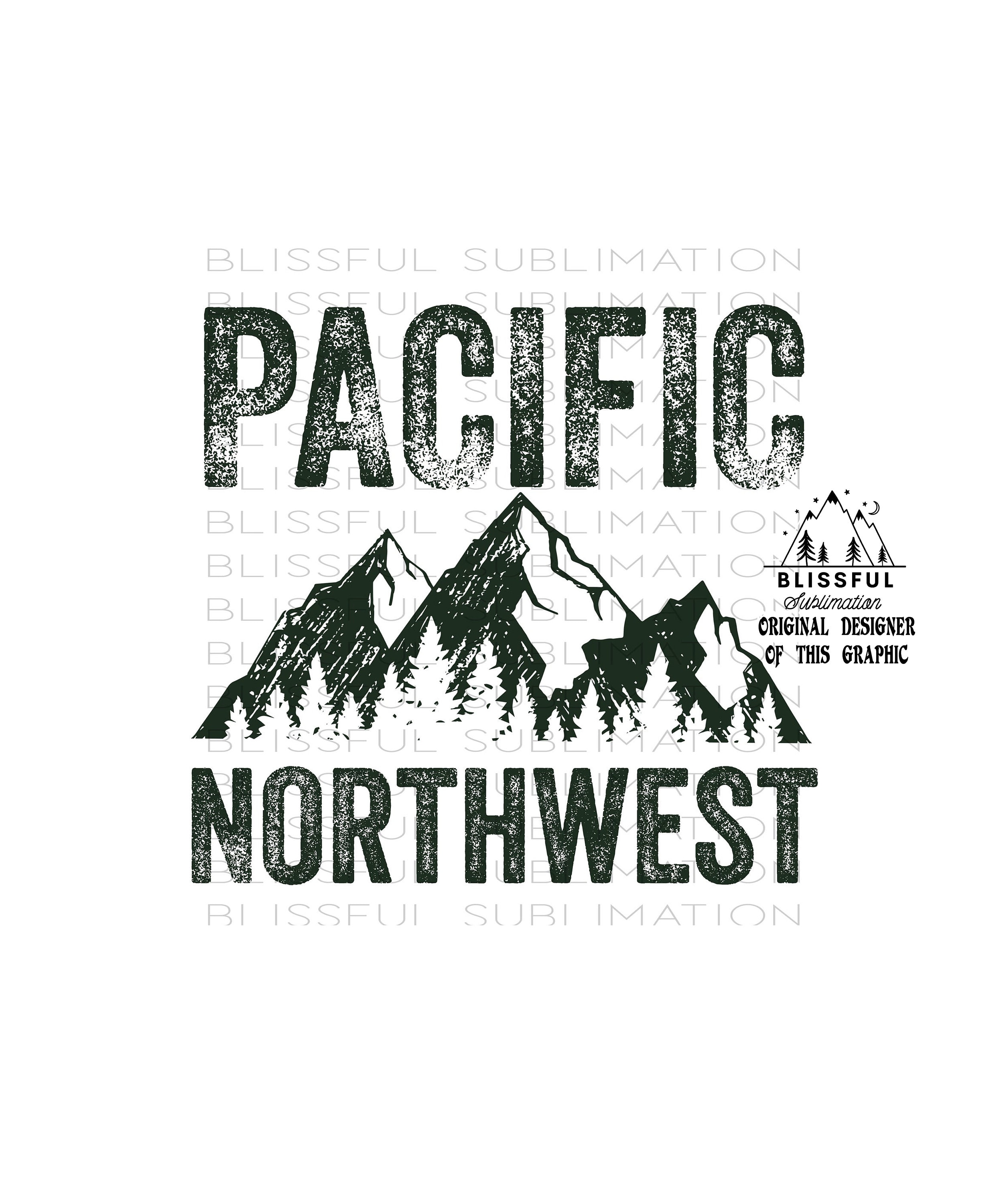 Pacific Northwest PNG File for Sublimation Printing DTG - Etsy