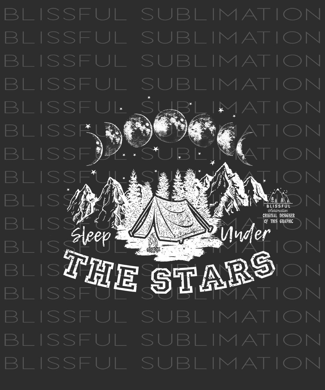 Under the Stars PNG Camping Png Camping T Shirt Design - Etsy
