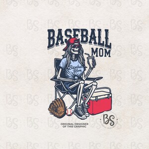 Baseball Mom PNG Baseball Mom Sublimation Trendy Skeleton Baseball Mom ...