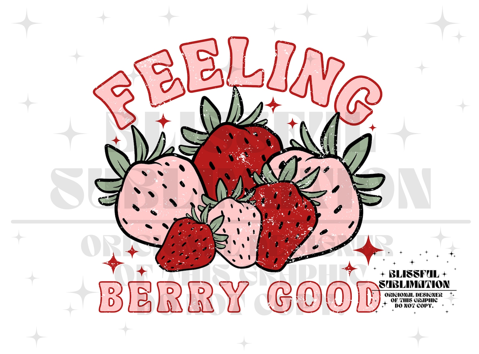 Feeling Berry Good PNG Strawberry Png Strawberry - Etsy