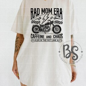 Mom Png, Rad Mom Era Png, Trendy Mom Shirt Png, Cool Mom Png, Caffeine ...