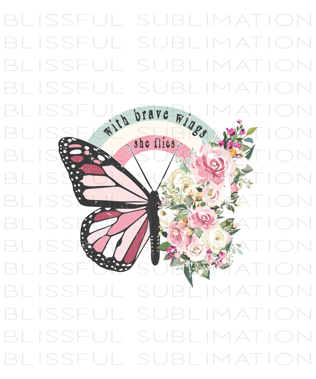 Butterfly PNG Sublimation Design, File for Sublimation Printing ...