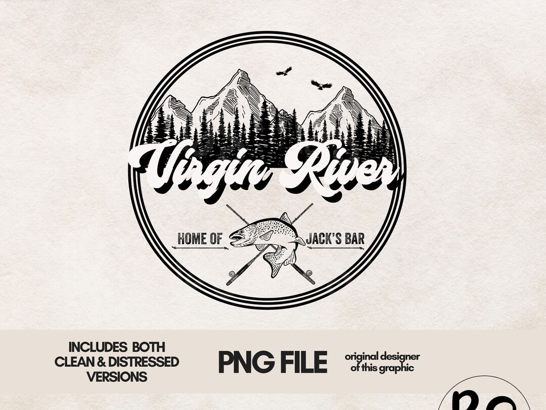 Virgin River PNG File for Sublimation Printing DTG Printing Jack's Bar ...