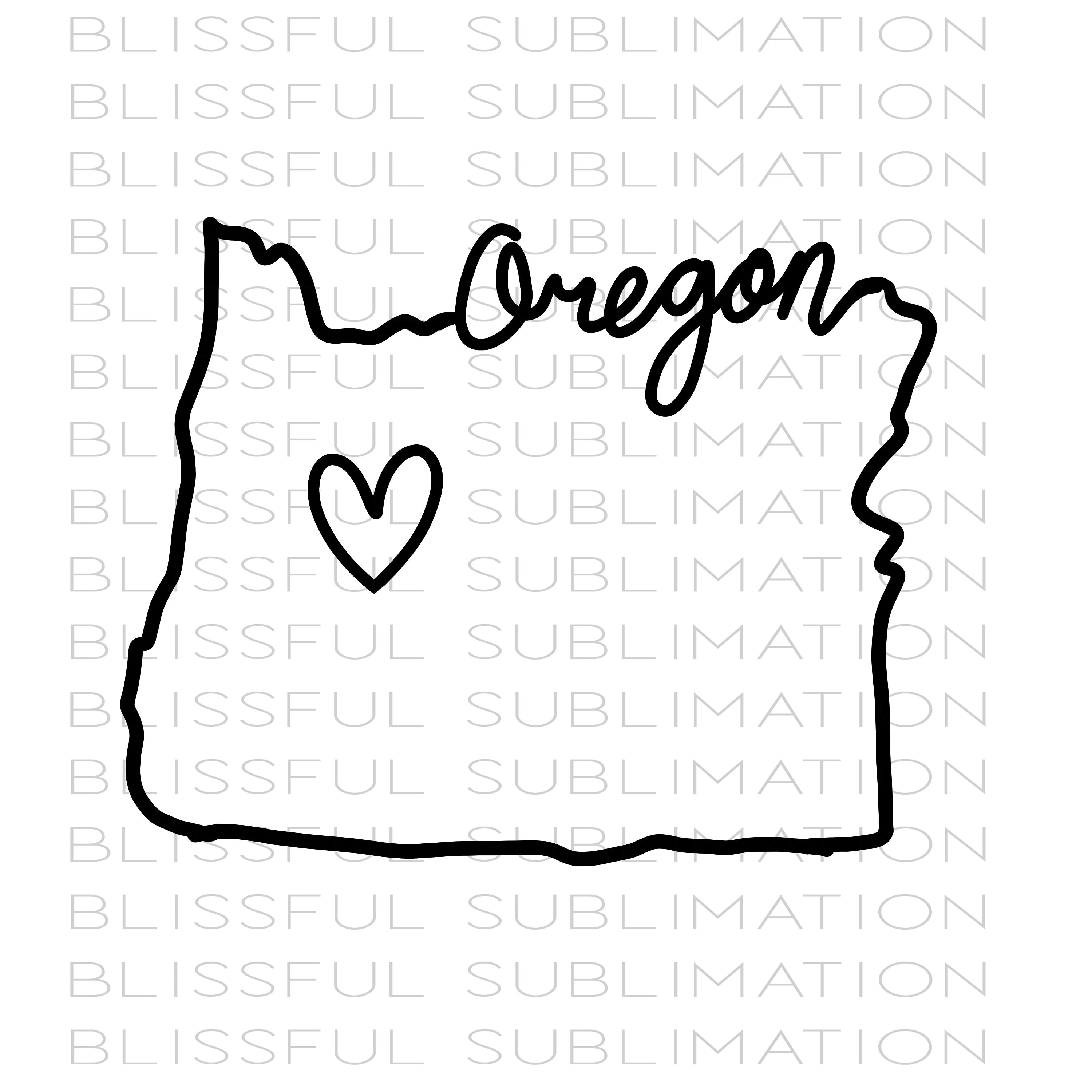 Oregon Outline Png