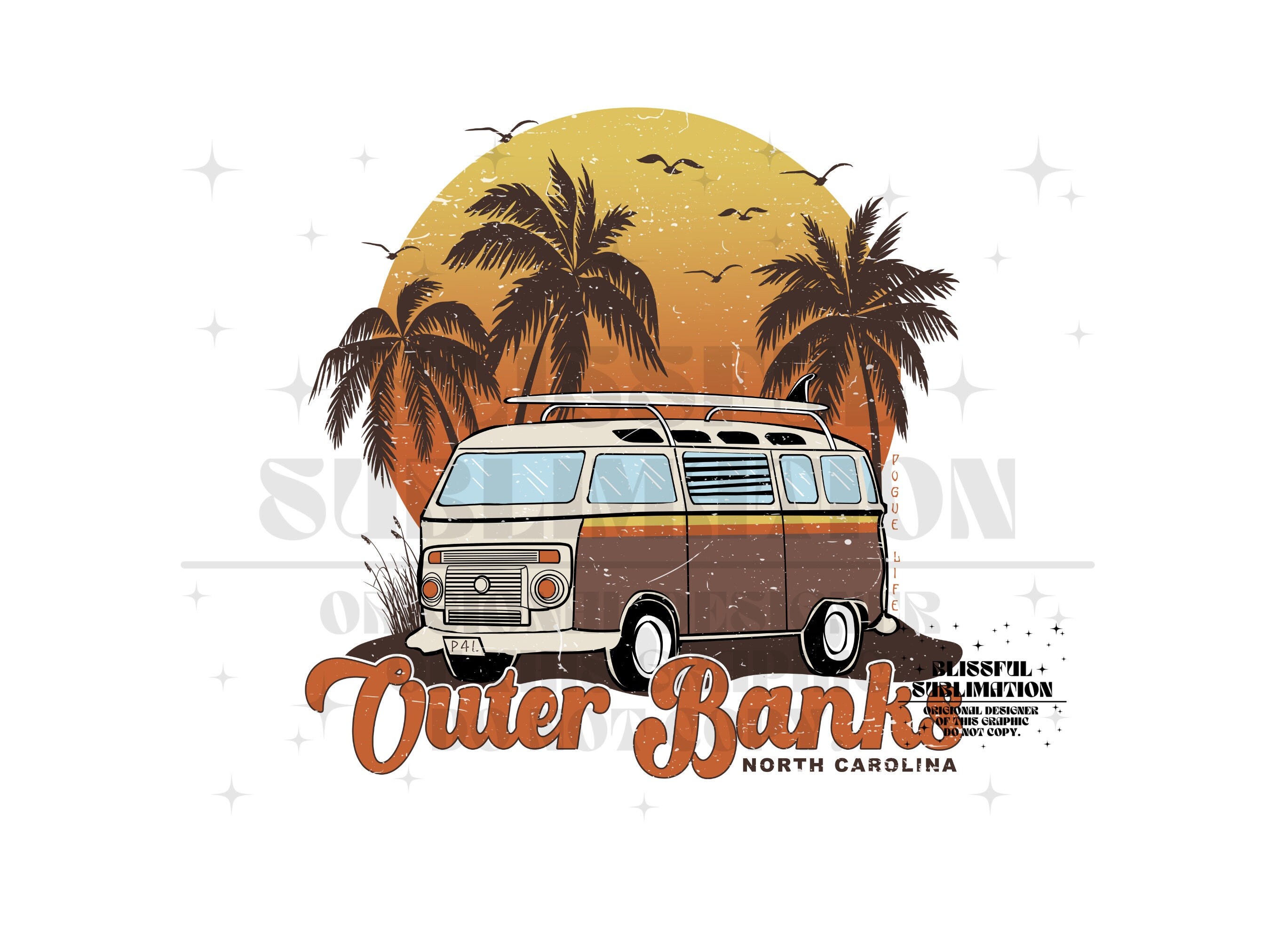 Outer Banks PNG Retro Sublimations Pogue Life Png - Etsy Canada