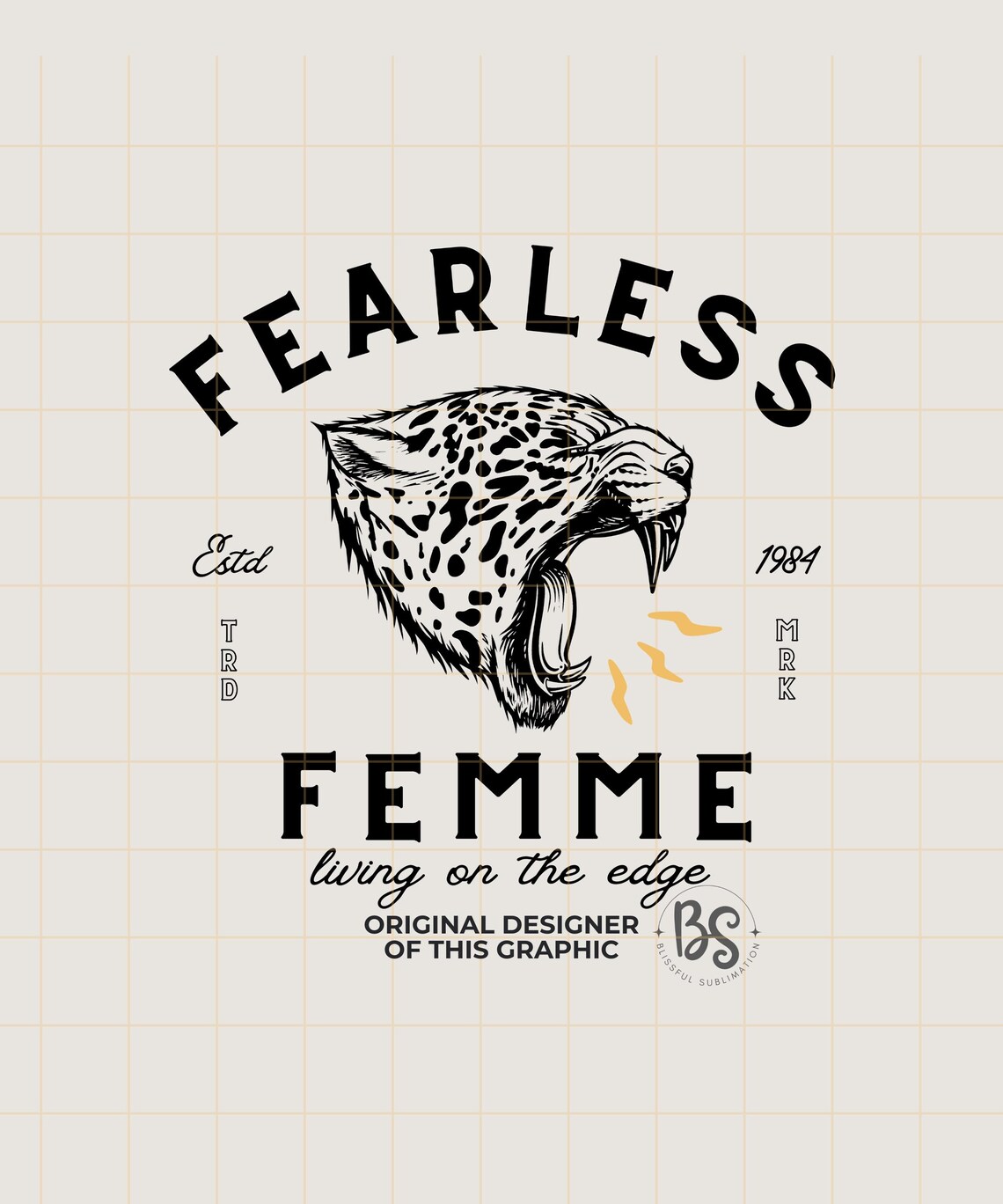 Fearless Femme Png, Edgy Feminest Png, Trendy Womens Shirt Png, Leopard ...