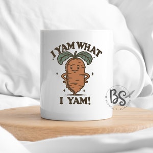 I Yam What I Yam PNG - Funny Yam Pun Design | Foodie, Vegetable Digital ...
