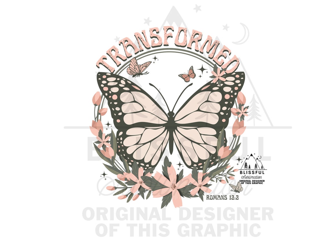 Butterfly PNG Sublimation Design File for Sublimation | Etsy
