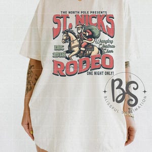 St, Nick's Rodeo PNG, Vintage Christmas Cowboy Santa PNG, Western ...