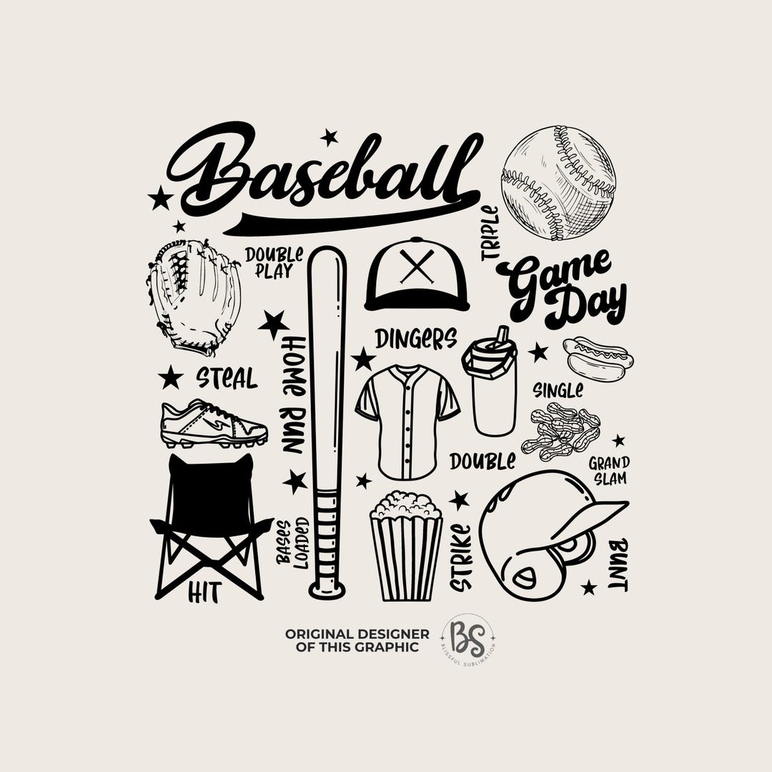 Baseball Collage Png, Baseball Png, Baseball Shirt Design, Vintage ...