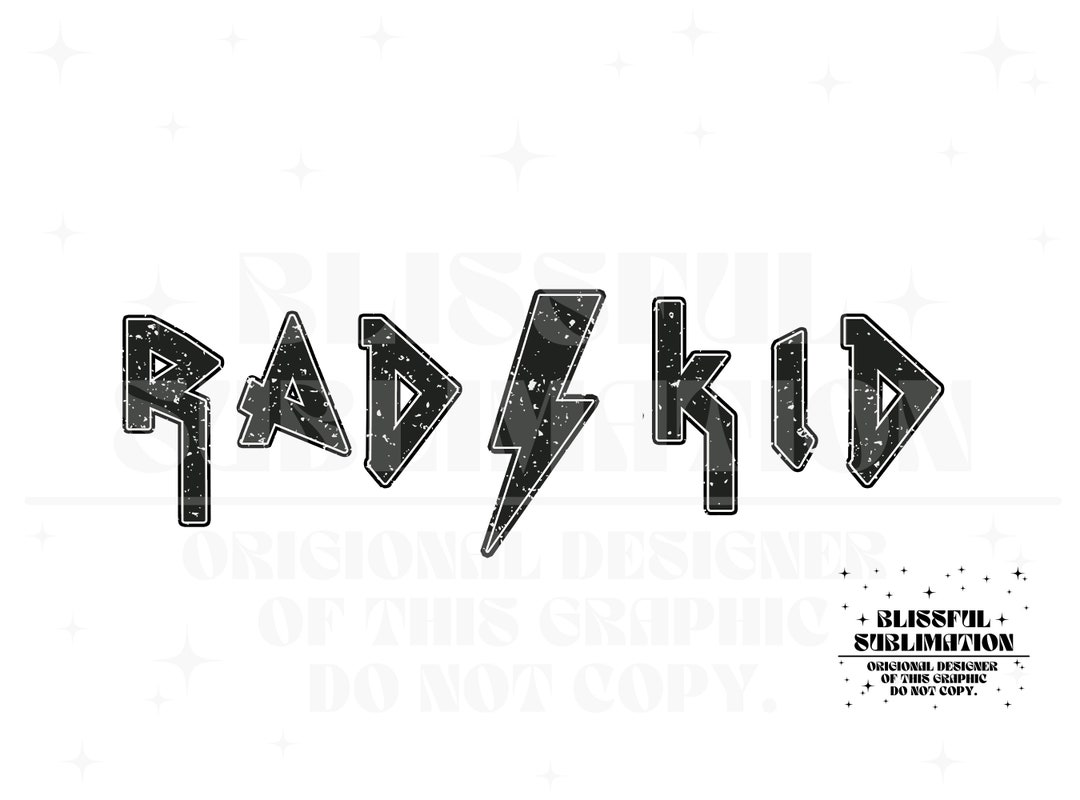 RAD KID Png File for Sublimation Printing DTG Printing, Dad Png ...