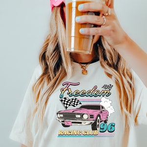 Freedom Racing Club PNG - Summer Png - Sublimation Png - Retro Png ...