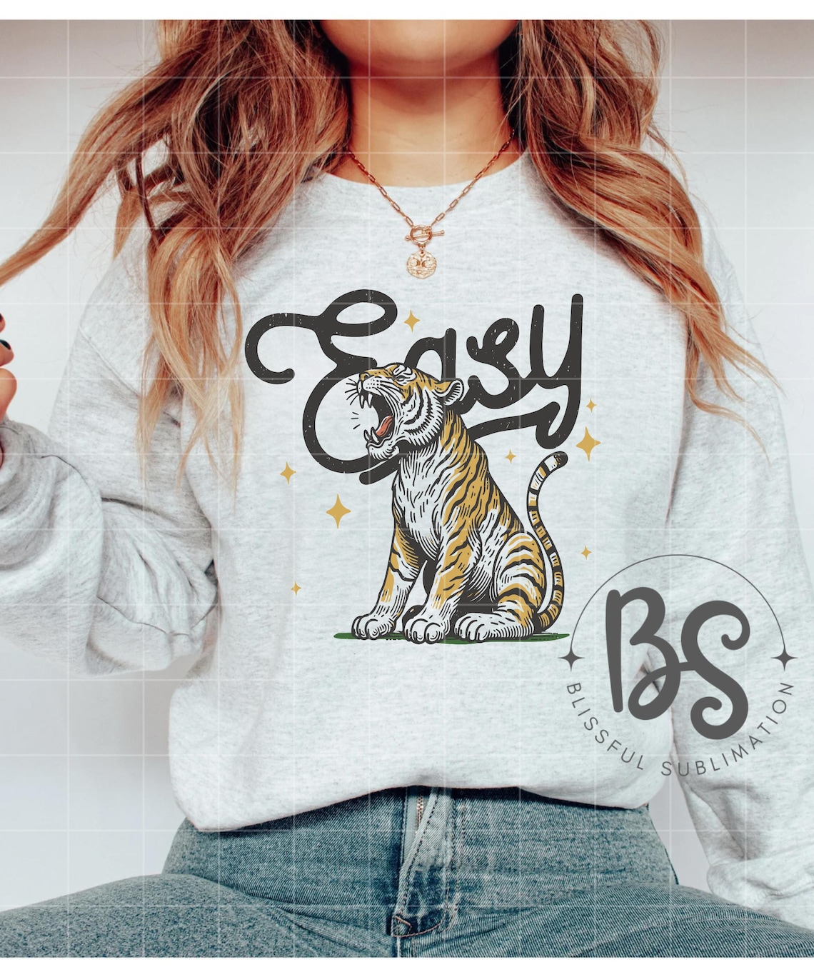 Easy Tiger Png, Retro Tiger Design, Trendy Tiger Shirt Png Sublimation ...