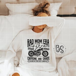 Mom Png, Rad Mom Era Png, Trendy Mom Shirt Png, Cool Mom Png, Caffeine ...
