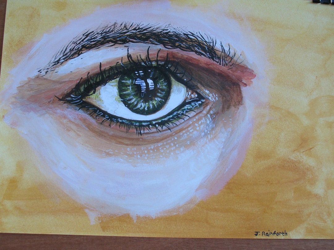 Black Eye, Limited Edition Print From Original Acrylic Painting - Etsy