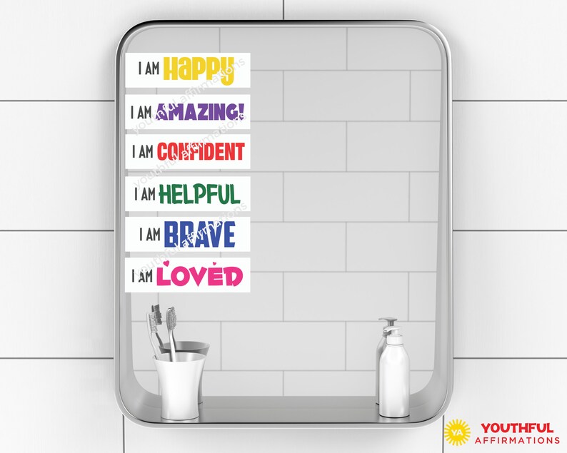 Reusable Affirmation Window Cling/mirror Cling/stickers - Etsy