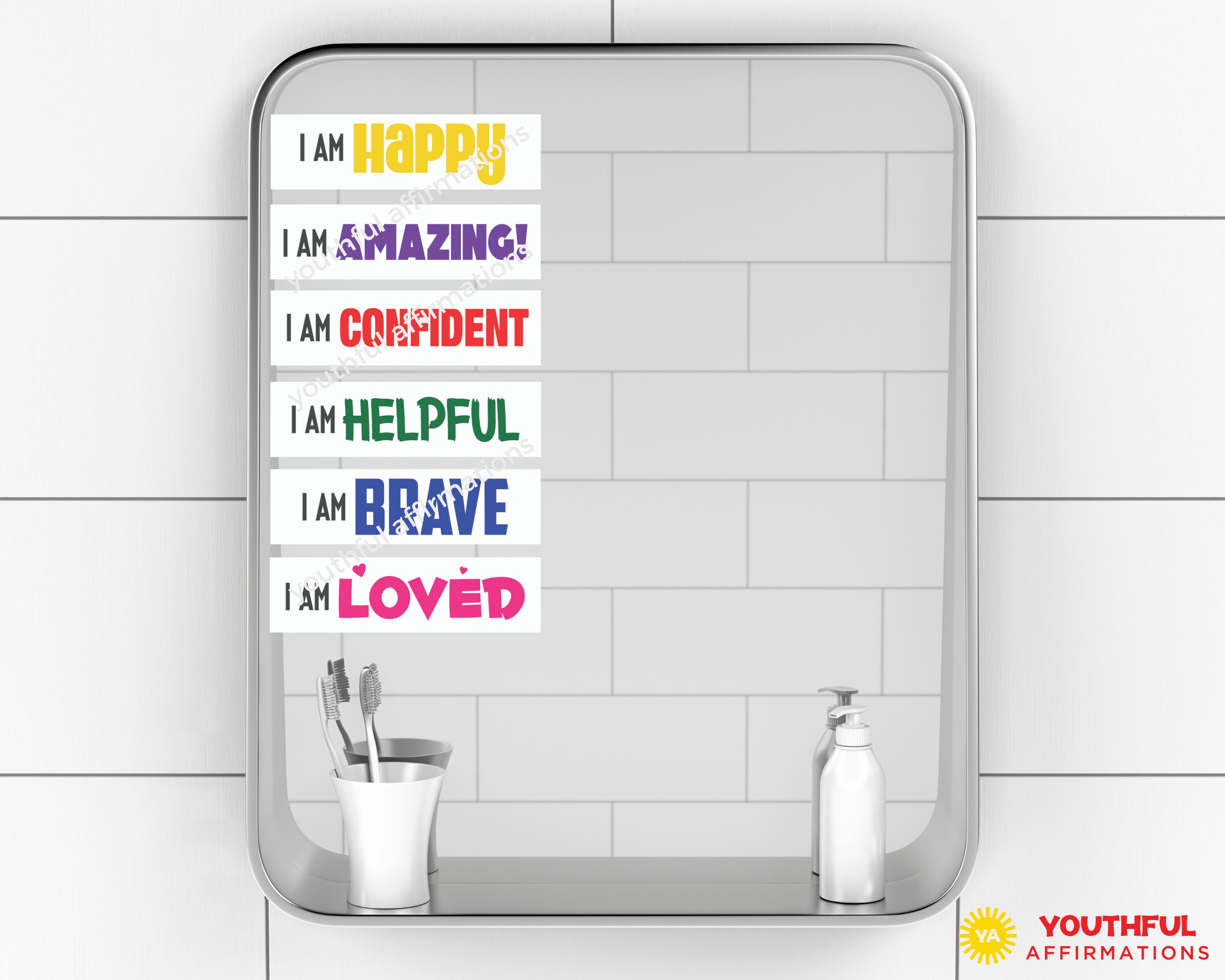 Reusable Affirmation Window Cling/mirror Cling/stickers - Etsy