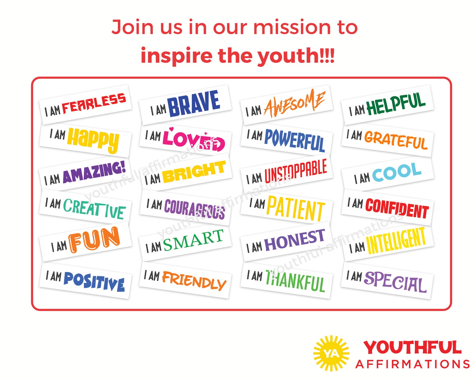 Reusable Affirmation Window Cling/mirror Cling/stickers - Etsy