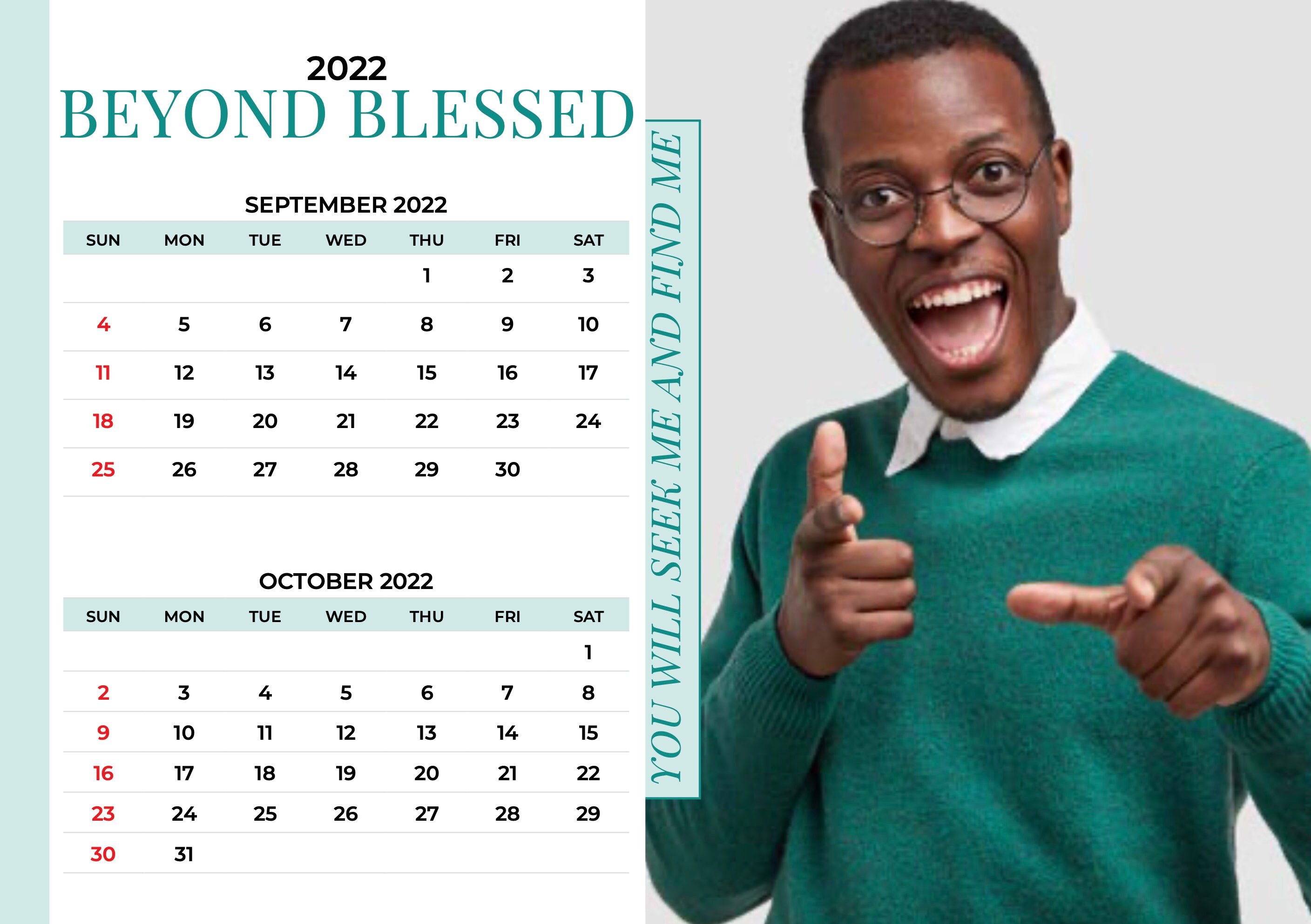 2022 Editable Interactive PDF Digital A5 Inspirational Calendar With ...