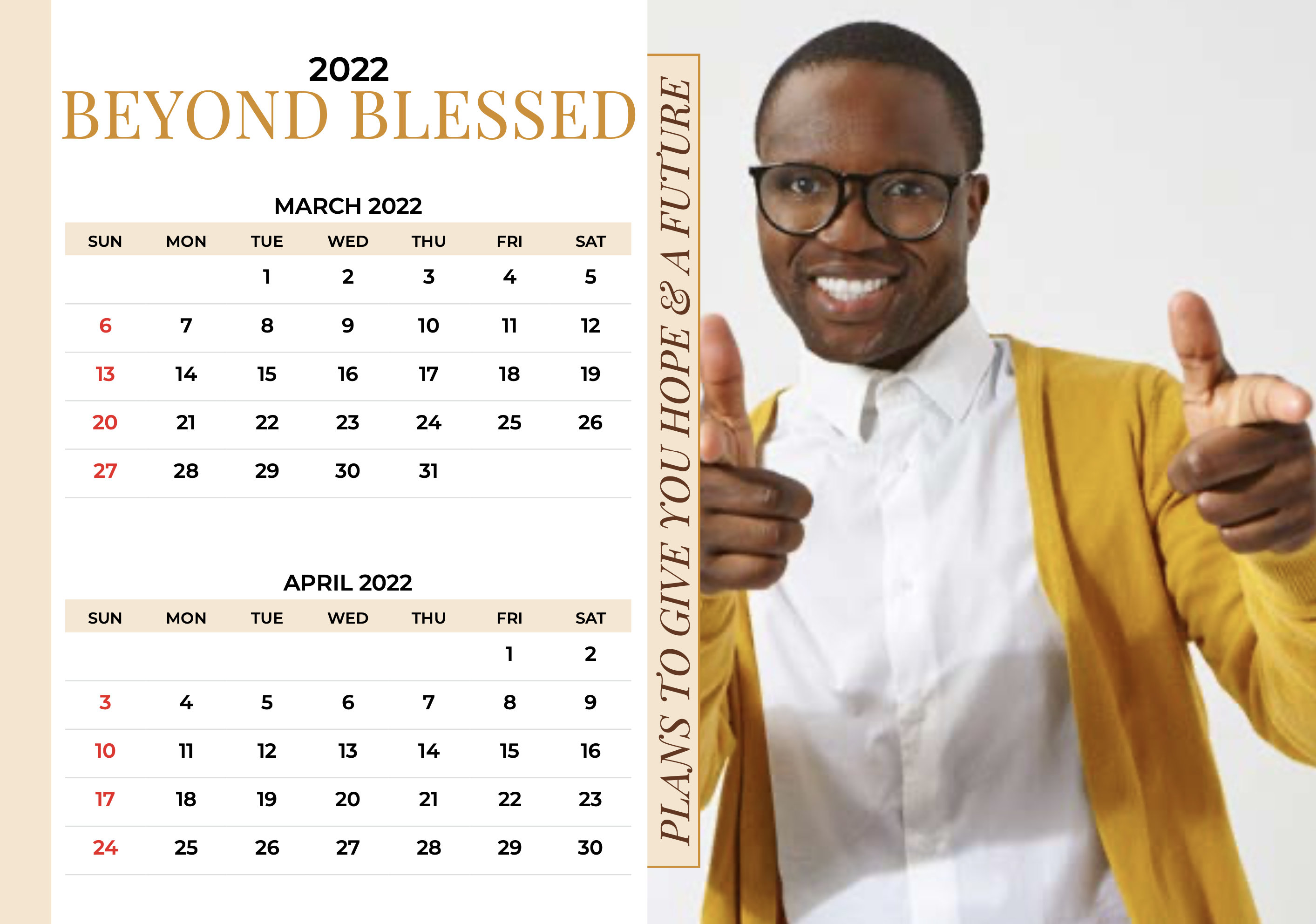 2022 Editable Interactive PDF Digital A5 Inspirational Calendar With ...