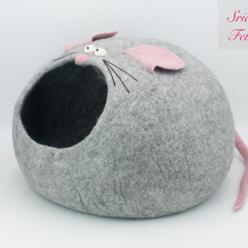 Cat Cave Desinger Cat Cave Cat Cave Gray Personslized Cat - Etsy