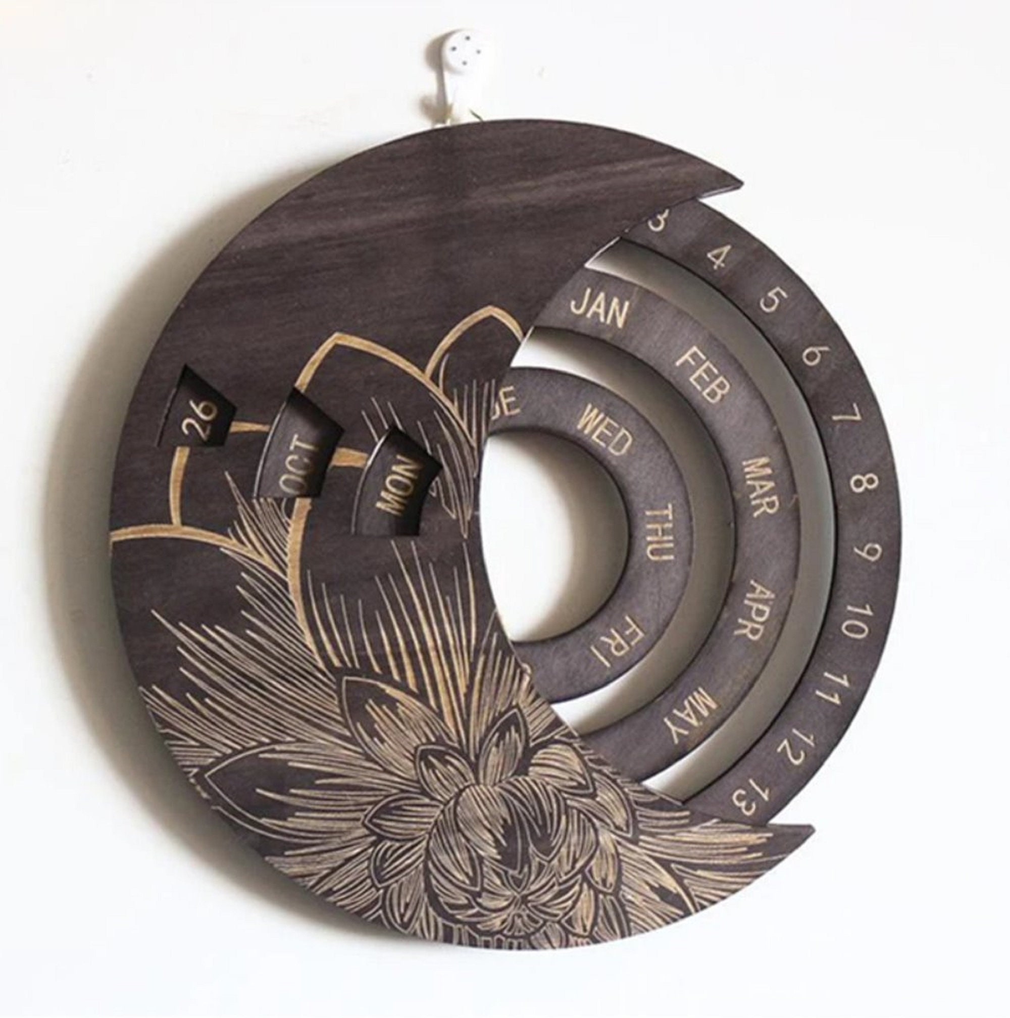 Wooden Everlasting Perpetual Calendars Wall Hanging 2024 - Etsy