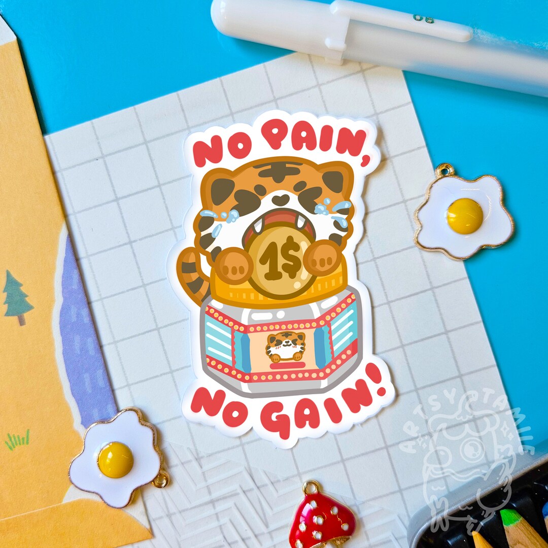 Asian Tiger Balm Funny Sticker Quote Funny Animal Sticker - Etsy